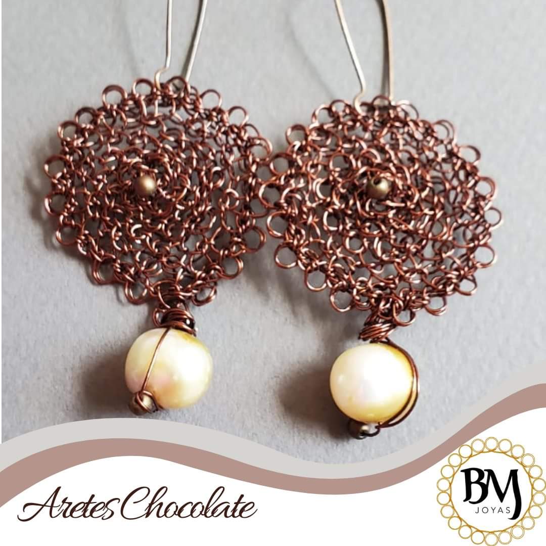 Chocolate Wire crochet earrings class – incaicajewelry.com
